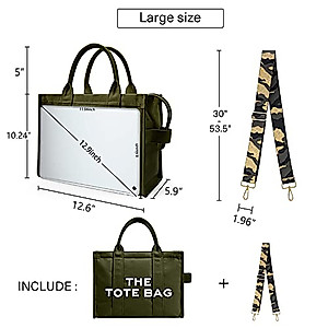 The Tote Bag For Women,Womens Tote Bags with zipper,Canvas Tote Purse Can shoulder/crossbody,Handbag