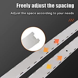 DULNICE Stainless Steel Shelf 39.4" x 12.6" Commercial Wall Mounted Floating Shelving with Brackets, Adjustable Heavy Duty Microwave Metal Shelves Rack for Restaurant Kitchen Home Hotel Bar Garage