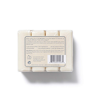 A LA MAISON Fresh Sea Salt Bar Soap - Uses: Hand and Body, Triple Milled, Essential Oils, Biodegradable, Plant Based, Vegan, Cruelty-Free, Alcohol & Paraben Free (12 Bars of Soap, 3.5 oz)