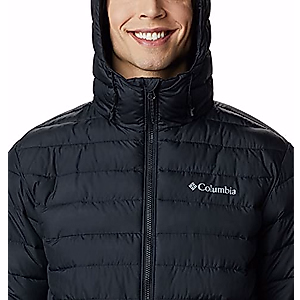 Columbia Men's Powder Lite Hooded Jacket, Black, Large