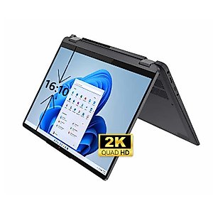 Lenovo Newest Flex 5 14" 2-in-1 Touchscreen Laptop, 16:10 2K QHD (2240 x 1400) 100% sRGB Display, 8-CoreAMD Ryzen 7 5700U, Fingerprint, Webcam, Type-C, Win 11, w/HDMI (16GB RAM | 512GB PCIe SSD)