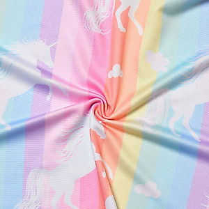 Rainbow Unicorn Dresses Matching Doll & Girls 5t 6t Birthday Party Gift Clothes