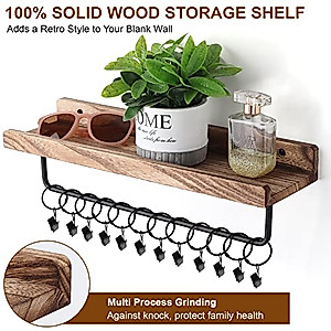 HYDERMUS Hat Rack Wall Mount with Shelf Hat Organizer for 24 Baseball Caps Metal Hat Holder Organizer for Closet Wall Storage Organization Display Carbonized Black