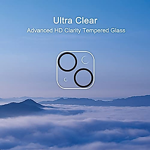 Ailun 3 Pack Camera Lens Protector for iPhone 14 6.1" ＆ iPhone 14 Plus 6.7",Tempered Glass,9H Hardness,Ultra HD,Anti-Scratch,Easy to Install,Case Friendly [Does not Affect Night Shots]