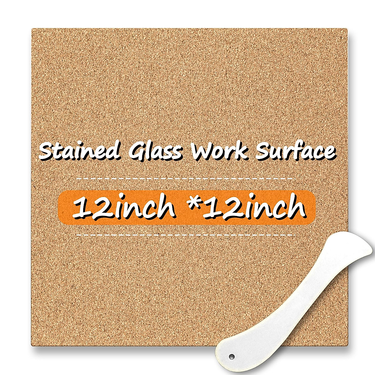 12" X 12" Stained Glass Supplies, 1/2" Thick Heat Resistant Stained Glass Work Surface, Stain Glass Tools and Supplies to Protect Table and Countertops from Damage - by Godora