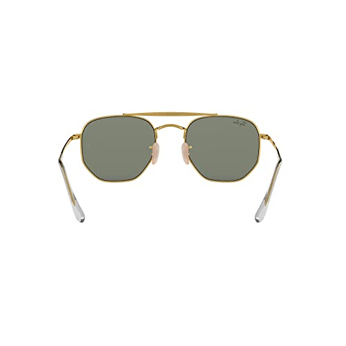 Ray-Ban RB3648 The Marshal Square Sunglasses, Gold/G-15 Green, 51 mm + 1