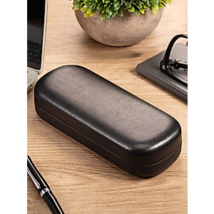 Frienda 3 Pieces Black Hard Shell Glasses Case Portable Hard Eyeglasses Case Pocket Size Sunglasses Case for Men Women Student