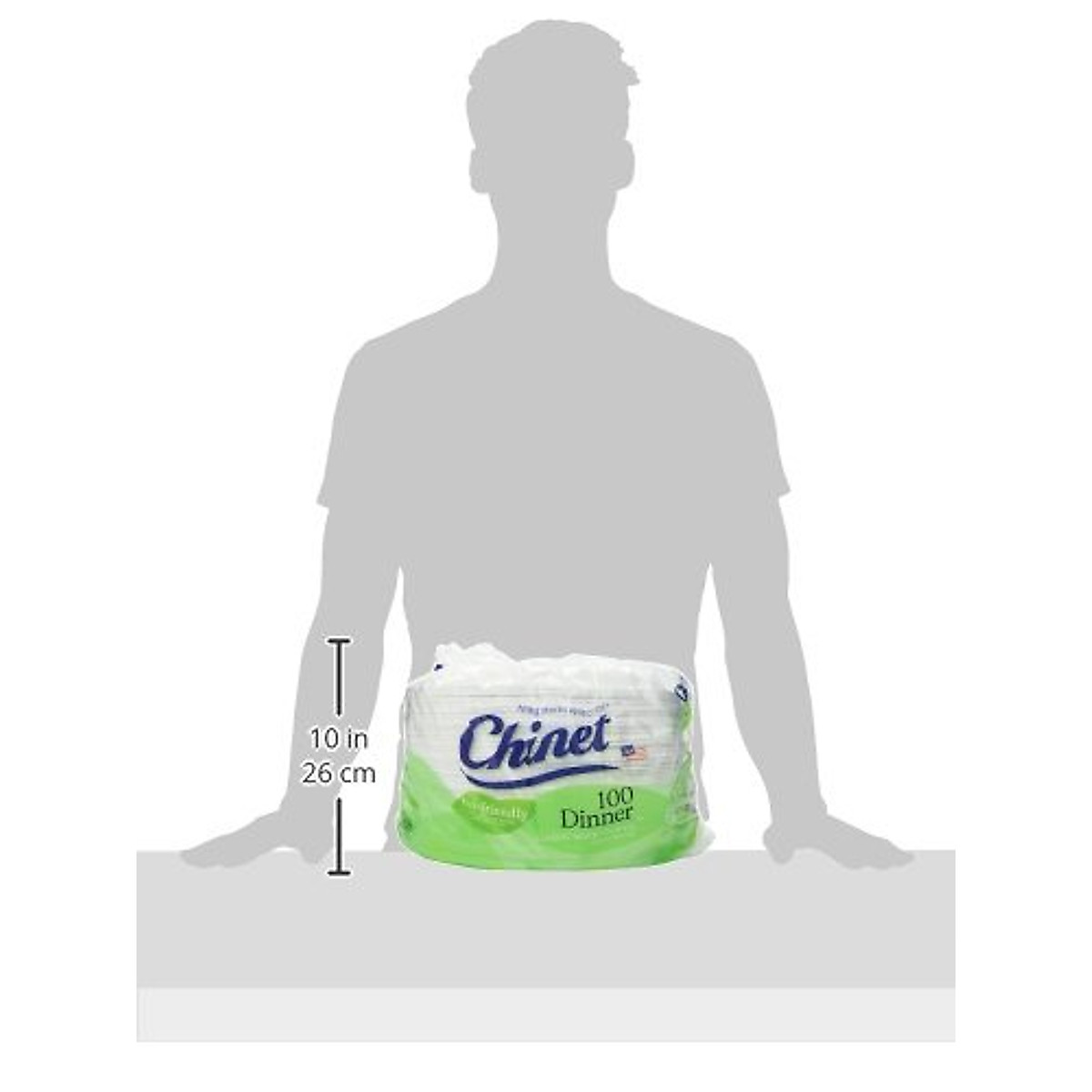 Chinet 10 3/8 Dinner Plate 100-count Box