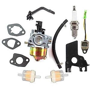 AISEN Carburetor for ETQ TG2500 TG3000 TG3600 TG4000 Generator Insulator Gasket Fuel Filter Fuel Line Spark Plug Oil Alert Sensor