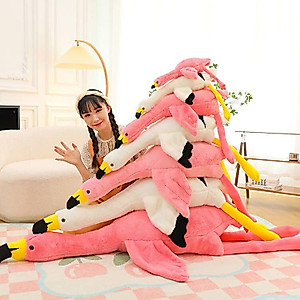 XQEYNT 27" Flamingo Stuffed Animal,Flamingo Plush Pillow,Flamingo Gifts,Pink Flamingo Soft Plush Doll Toys,Gift for Kids and Adults（Pink）