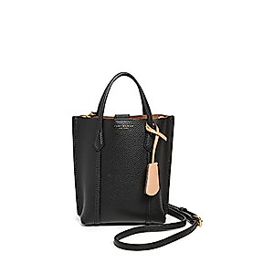 Tory Burch Women's Perry Mini Tote, Black, One Size