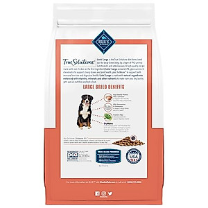 Blue Buffalo True Solutions Livin' Large Natural Dry Food for Adult Large Breed Dogs, Chicken, 11-lb Bag