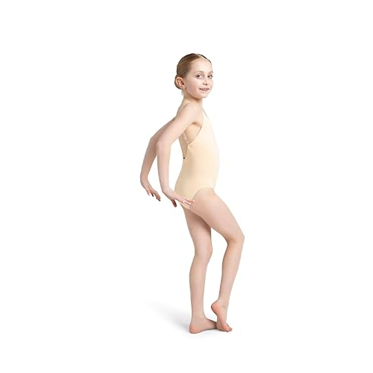 Capezio girls Over's and Under Camisole Leotard, Nude, Large