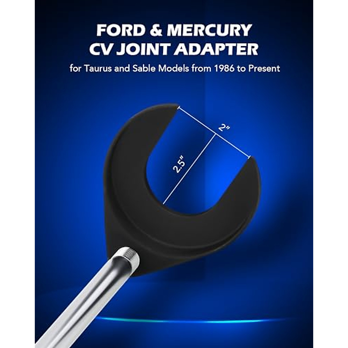 OMT Inner CV Axle Puller Tool Set with 5/8"-18 Slide Hammer & Adapter | Inner CV Joint Removal Tool Kit | Front Wheel Drive Axle Puller Set Compatible with Taurus Sable FWDs from 1986 to 2021