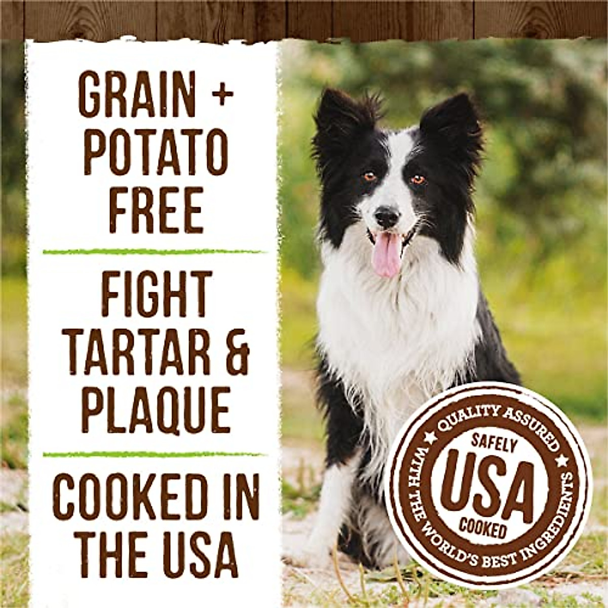 Merrick Fresh Kisses Natural Dental Chews Infused With Coconut And Botanical Oils For Medium Dogs 25-50 Lbs - 30 ct. Box