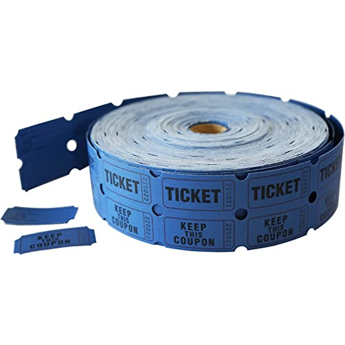 Hovico Raffle Tickets Double Roll - 2000 Ticket Count Per Roll - Raffle Drum Tickets Roll for Bingo Ballot Party
