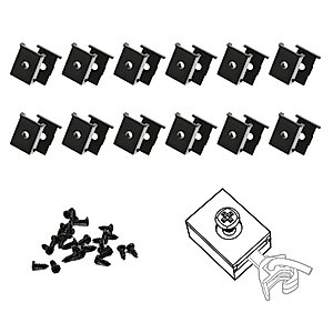 6 Pairs HO Scale 1:87 Coupler Pocket Cover Coupler Box Lid with Screws for Freight Car Trains Railroad HP37HO(Box)