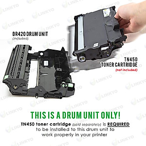 LINKYO Compatible Printer Drum Unit Replacement for Brother DR420 DR-420