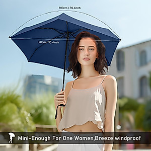 LEAGERA Mini Umbrella For Purse, Small Travel Umbrella Compact Waterproof Umbrella for Light Rain, Suitable for Women Purse and Pocket