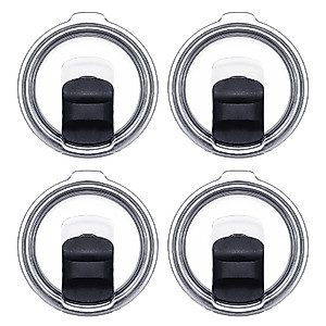 4Pcs 20 oz Magnetic Tumbler Lid, 4 Pack 20 oz Replacement Lid for Yeti Lids Compatible with YETI Rambler or Old Style Rtic Coffee Tumbler, Magnetic Spill Proof Tumbler