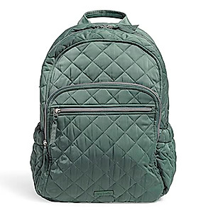 Vera Bradley Womens Performance Twill Campus Backpack Bookbag, Olive Leaf, One Size US