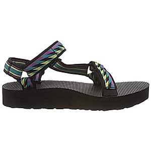 Teva Women's Ankle Strap Wedge Sandal, Bolt Retro, us:11