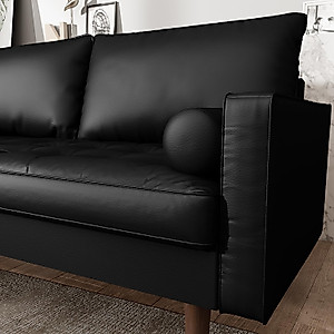 Kingway Inc Loveseat Love, 2 Seat, Black