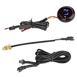 KIMISS Digital LCD Engine Temp Gauge, Universal Digital Thermometer Water Temperature Meter Gauge (Blue Light)