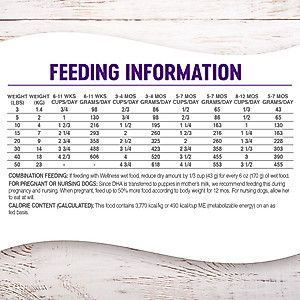 Wellness Complete Health Natural Grain Free Dry Puppy Food, Chicken & Salmon, 4-Pound Bag