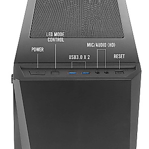 Antec Dark Phantom DP501 ATX Mid Tower Gaming Case/ARGB Motherboard Sync/Tempered Glass