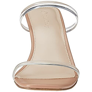 The Drop Women's Sophia Two Strap Wedge,Clear, 7.5