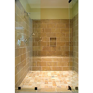 Ez-niches - USA - Ezsn - Footrest - 8in X 7in - Made To Tile - Recessed Tile Wall Shampoo Soap Niche Footrest