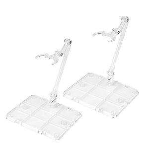 TAMASHII NATIONS Stage Act. 4 for Humanoid Stand Support (Clear) (2 Stands) - Bandai Spirits Official SHFiguarts Stand