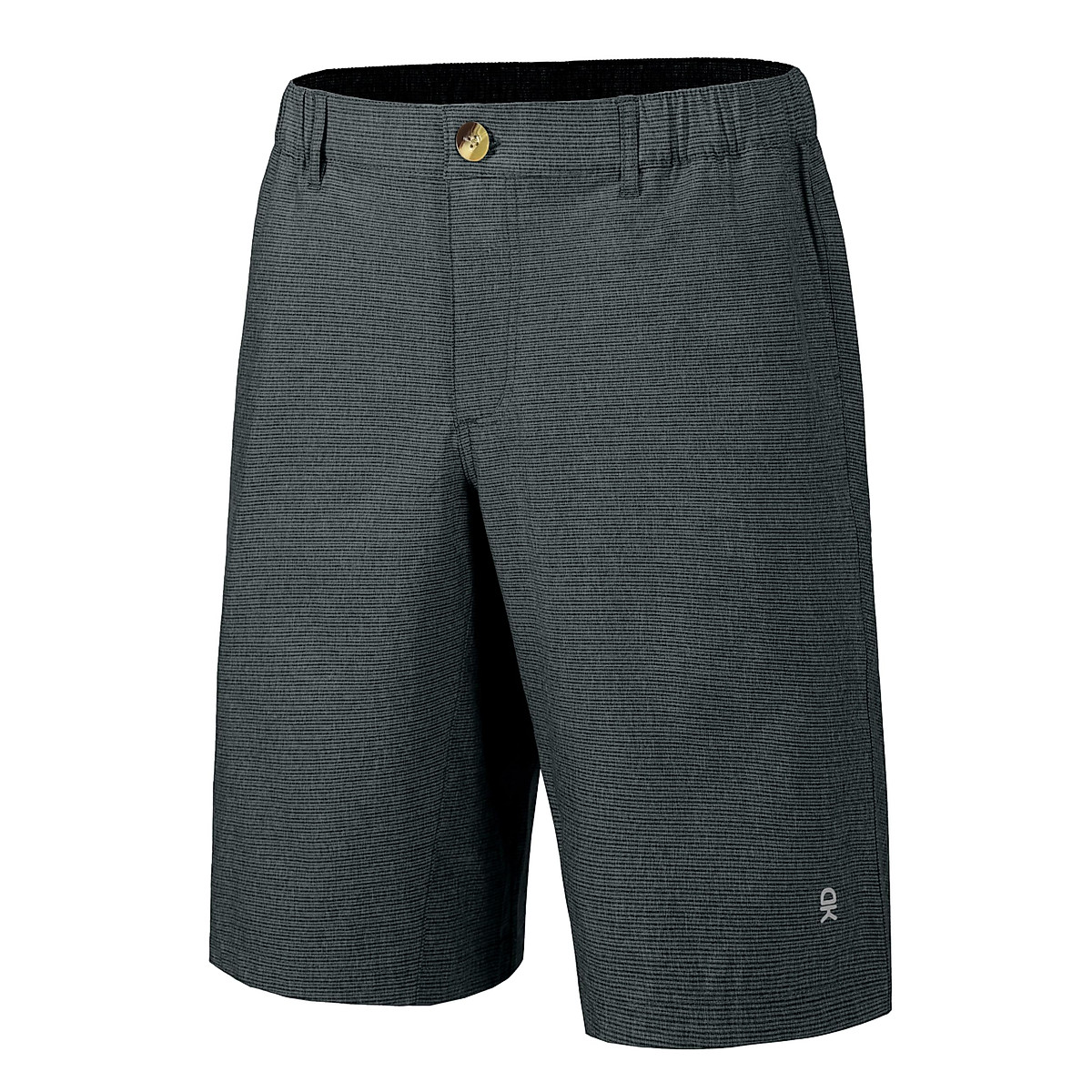 Little Donkey Andy 12 Inch Inseam Golf Shorts for Men Bermuda Quick Dry Elastic Waist Shorts for Hiking Travel Casual Black 2XL