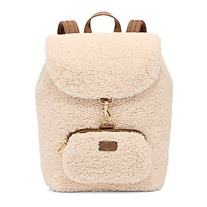 UGG womens Inara Sherpa Backpack, Natural, One Size US