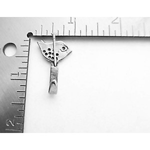 Norma Jean Designs 3PC Set Mini Bird Hooks Antique Silver