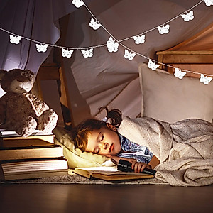 Uonlytech 1 Set String Butterfly String Lights Led Decor Indoor Decor Animal Decor Led Light Butterfly Decor Butterfly Lights Outdoor Butterflies Lights Decor Shop Window Decorations White