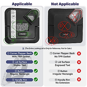 WARDFYT Pour Spout Cover Replacement Compatible with Ninja Locking Lid 72 oz Pitchers, Replacement Lid Flap Spout for Ninja Blender New Square Pitcher Top, Clear,Polycarbonate,BL610 BN751 BN801 CO610B