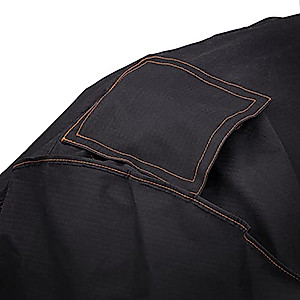 Oklahoma Joe's 2855872P04 Longhorn Reverse Flow Anthem Series Rip-Stop Offset Smoker Cover, Black