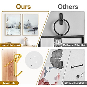 MAPVOLUT 372 PCS Picture Hanging Kit, Christmas Decorations Indoor Outside Picture Hangers, Heavy Duty Picture Frame Mirror Wall Hanging Hardware Hooks Kit with Nails Sawtooth for Hanging Picture