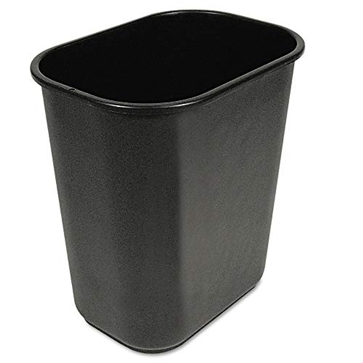 Boardwalk 3485202 28 Quart Plastic Soft-Sided Wastebasket - Black