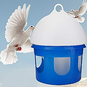 TOPINCN Pigeon Feeder, 2L/4L/6.5L Large Capacity Pigeon Waterer Automatic Bird Pigeon Feeder ABS Plastic Water Dispenser Waterer(2L)