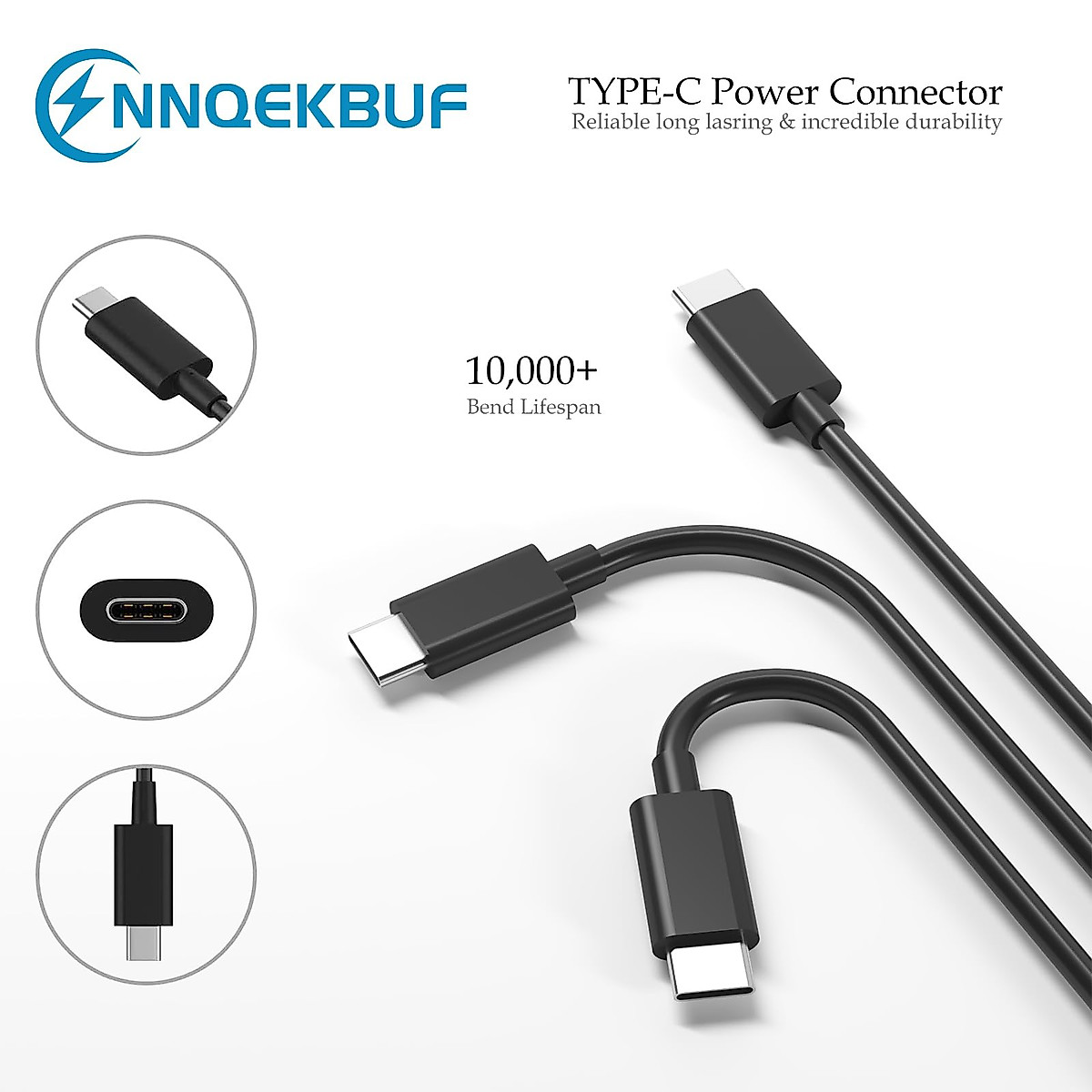 New Slim 65W 60W for DELL Laptop Charger USB C Dell Latitude 5420 5520 5320 5430 5290 7410 7420 Chromebook 3100 XPS All Series Fast Charging Type C Computer Charger Replacement Power Cord AC Adapter