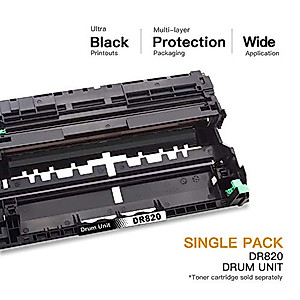 E-Z Ink (TM) Compatible Drum Unit Replacement for Brother DR820 DR 820 DR-820 compatible with HL-L6200DW MFC-L5900DW HL-L5100DN MFC-L5800DW MFC-L5700DW HL-L5200DWT MFC-L6700DW HL-L5200DW (1 Drum Unit)