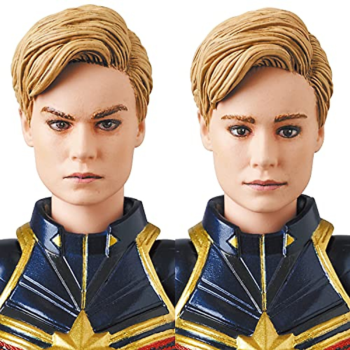 MAFEX No. 163 Captain Marvel Endgame Version, Total Height Approx. 5.9 inches (150 mm), Painted Action Figure