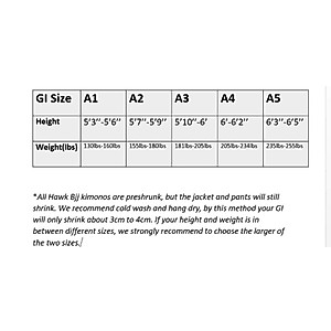 Brazilian Jiu Jitsu Gi BJJ Gi for Men & Women Uniform Kimonos Ultra Light, Preshrunk, with White Belt!!! (White, A2)