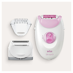 Braun Silk Epil 3 Epilator - Dual Voltage 110-220 Volts - Legs & Body (3270) (Free LiteFuze 110 Volt Plug)