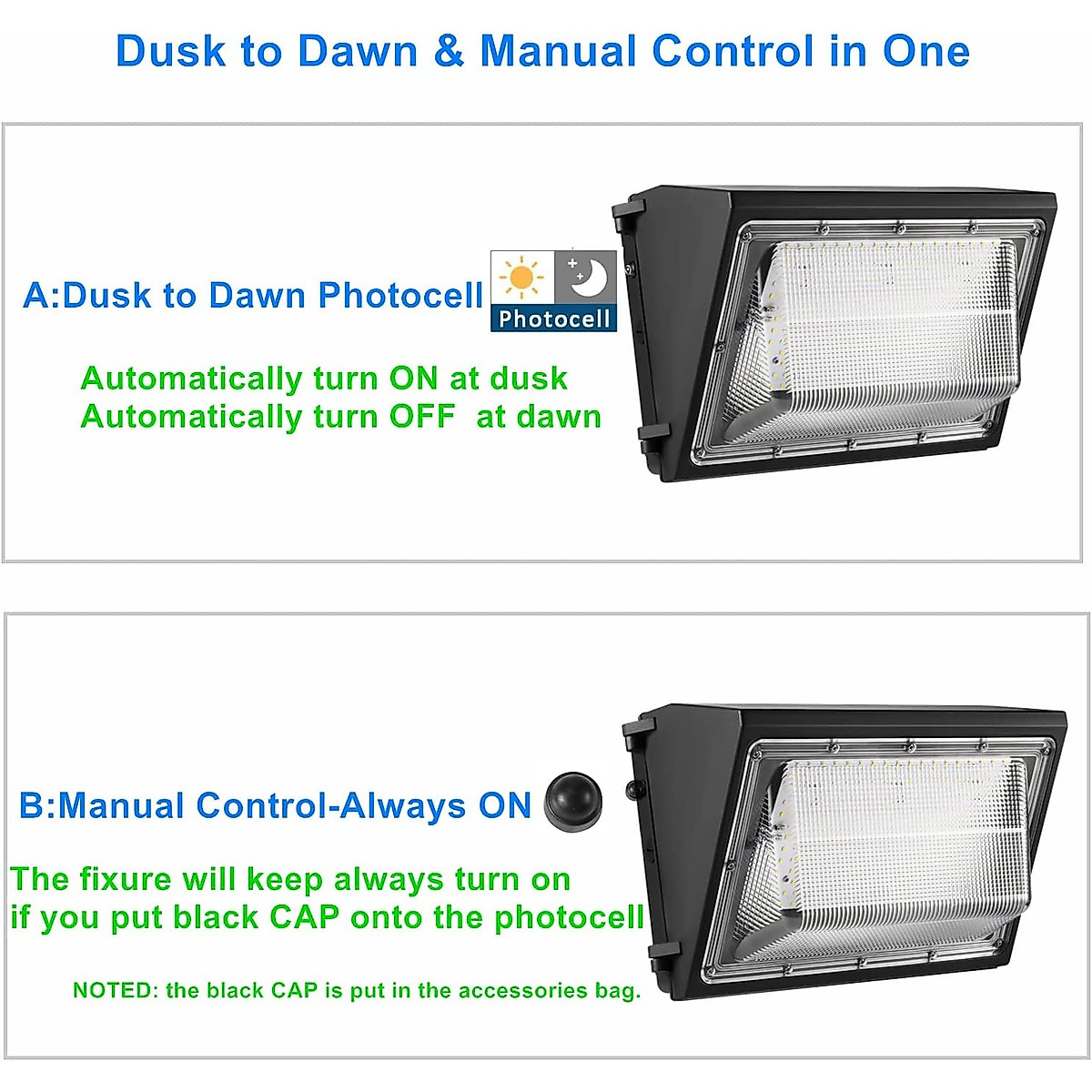 1Pack-Dusk to Dawn 180W LED Wall Pack Light Fixture, 25200LM 1500W HPS/HID Equivalent,100-277V, 5000K Daylight Commerical/Industrial Outdoor Security lighting, Waterproof for Entrance,Warehouse