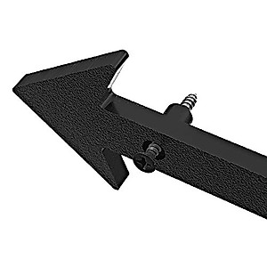 GoHomeNumbers Plastic Arrow Sign, 6 inches long with hardware included, 6 inches, Black