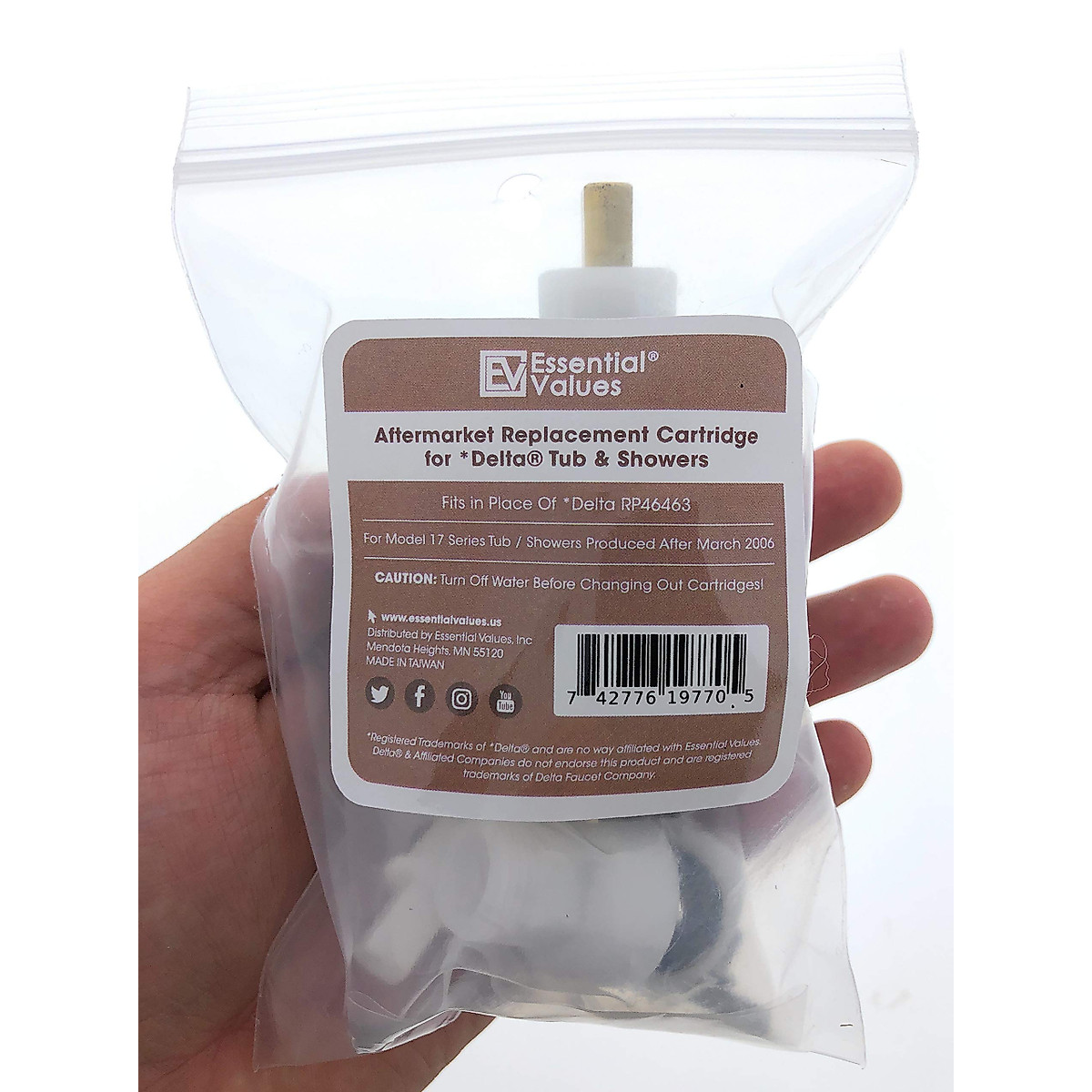 Essential Values Cartridge (#RP46463) | 17 Series (2006-present), Aftermarket Replacement for Delta Monitor includes Spring Adapter - Made from the Markets Finest Metals & Plastics